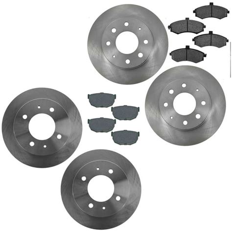 Trq Front And Rear Posi Ceramic Disc Brake Pads And Rotor Kit For Hyundai