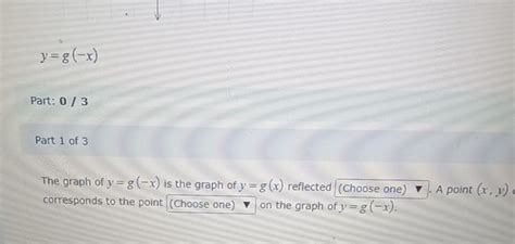 Solved Yg Xpart 0 3part 1 ﻿of 3the Graph Of Yg X