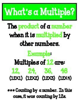 Explain The Difference Between A Multiple And A Factor