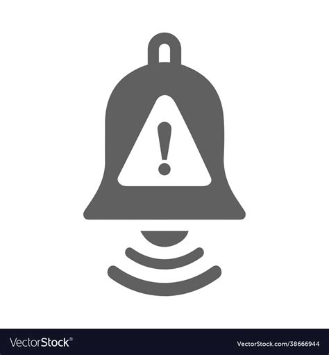 Alert Notification Icon Gray Graphics Royalty Free Vector