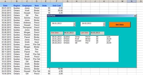 Excel İki Tarih Arasını Userform Combobox İle Süzme New Ideas For
