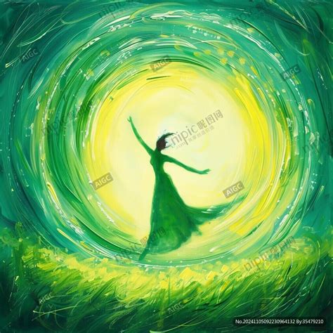 ai创作图手绘追光的精灵 梦幻人物创意插画 唯美飘逸活力梦幻 拥抱大自然插画 梦幻风景女孩 梦幻意境画 幻想梦境插画 墨绿色女孩插画 草地上