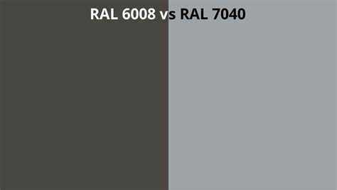 Ral 6008 Vs 7040 Ral Colour Chart Uk