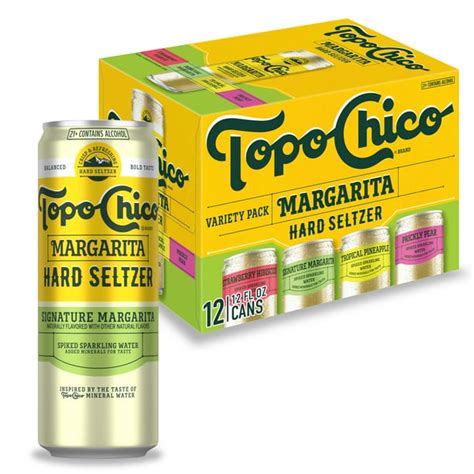 Topo Chico Hard Seltzer Margarita Variety Pack Beer 12 Pack 12 Fl Oz