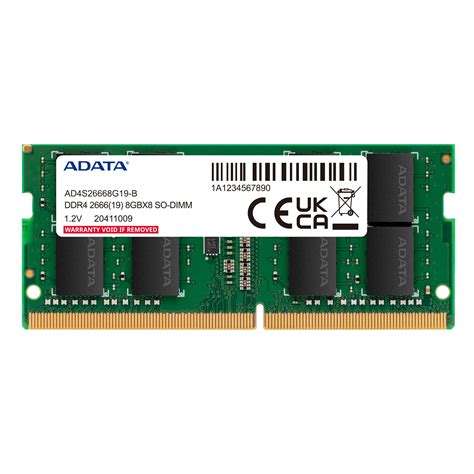 Adata Memoria Ram Ddr4 Tipo Sodimm 8 Gb Pc4 21300 2666mhz Electro Import