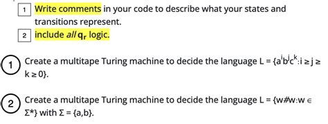 Solved Please Help I Sort Of Get Simple Turing Machines But