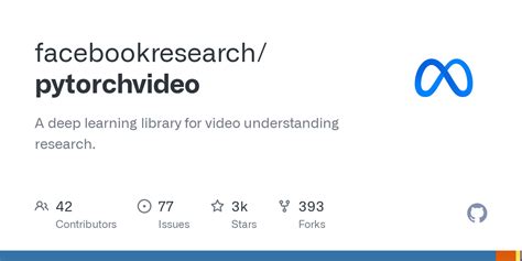 GitHub Facebookresearch Pytorchvideo A Deep Learning Library For Video Understanding Research