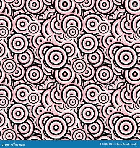 Seamless Abstract Concentric Circle Pattern Background Stock Vector Illustration Of Promotion