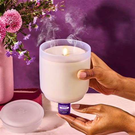 Lifelines White Flameless Candle Diffuser With Clickwick Essential Oil