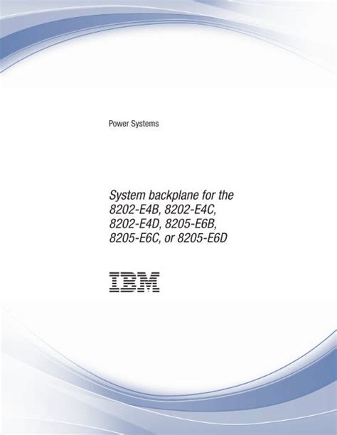 Power Systems System Backplane For The 8202 E4b 8202 Ibm