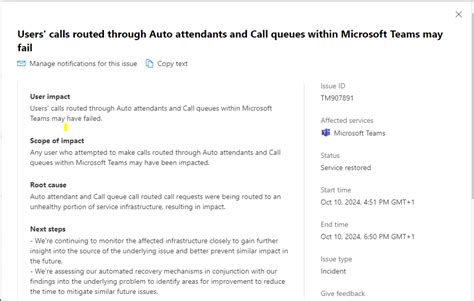 unable to receive calls on a teams auto attendant microsoft qanda