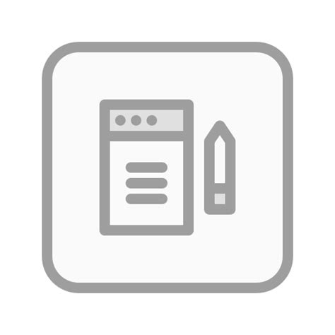 Notepad Generic Grey Icon
