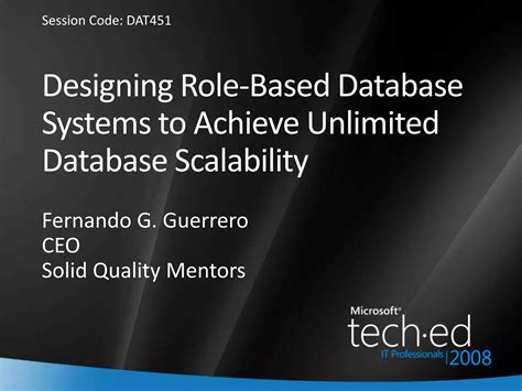 Designing Role Based Database Systems To Achieve Unlimited Database