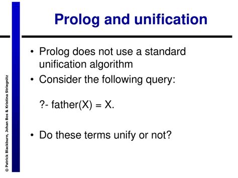 © Patrick Blackburn Johan Bos And Kristina Striegnitz Ppt Download