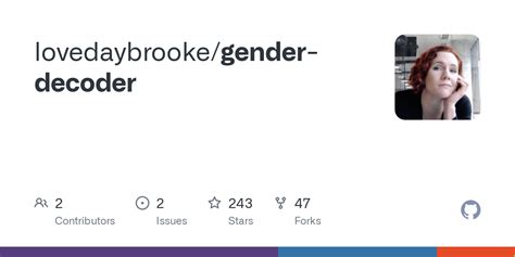GitHub Lovedaybrooke Gender Decoder