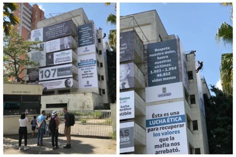 El Antiguo Edificio Mónaco De Pablo Escobar Fue Empapelado En Homenaje
