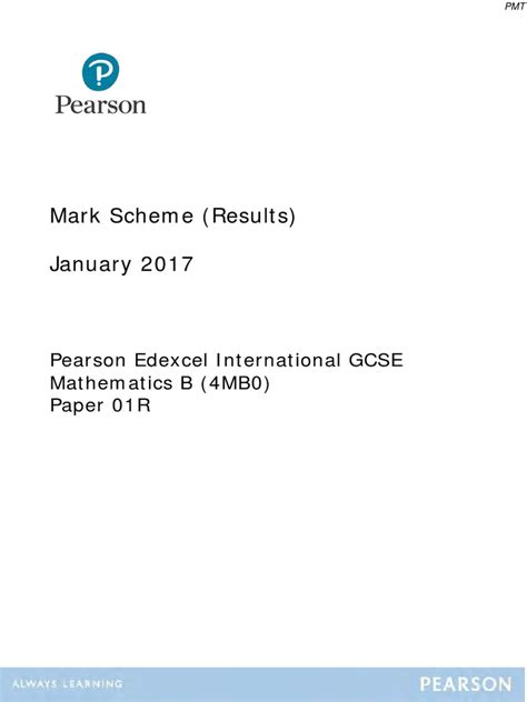 January 2017 R Ms Paper 1 Edexcel B Maths Igcse Pdf Triangle Mathematics