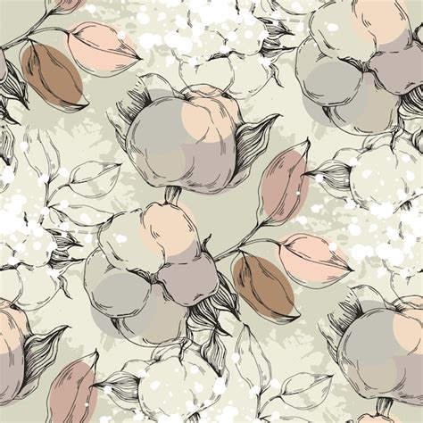 Premium Vector Seamless Pattern Cotton
