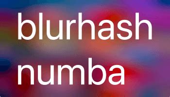 GitHub Animator Blurhash Numba Fastest BlurHash Implementation For Python Using Numba