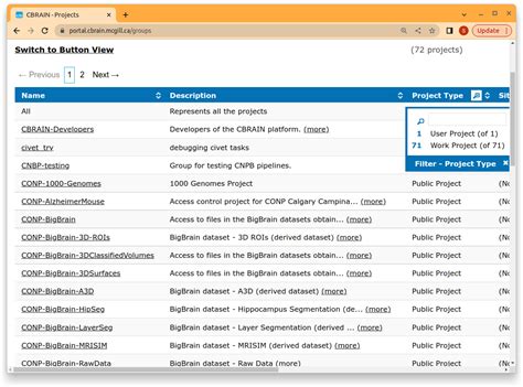 public project type does not appear in dropdown · issue 1323 · aces