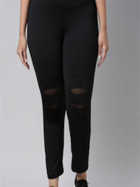 Buy The Pink Moon Plus Size Slim Fit Ankle Length Gym Tights Tights