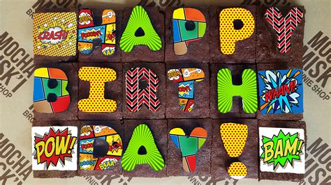 Happy Birthday Brownie Message Mocha Miski