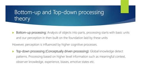 Pattern Recognition A Cognitive Process Pptx