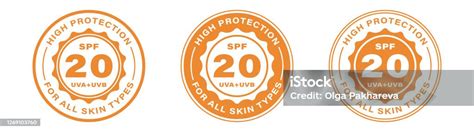Spf 자외선 차단 Uva 및 Uvb 벡터 아이콘 자외선 차단 피부 로션과 크림 패키지 라벨 정보 레이블입니다 벡터 그림입니다 가득 찬에 대한 스톡 벡터 아트 및 기타