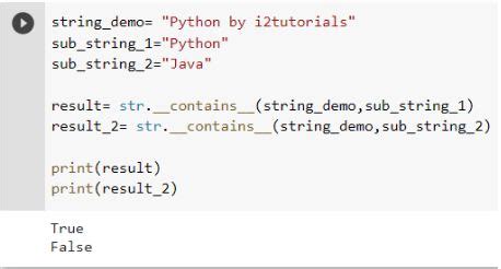 Does Python Have A String Contains Substring Method I Tutorials