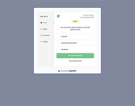 Odoo Website Paystack Payment Acquirer WebKul