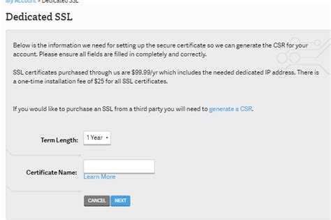 How To Purchase An Ssl Certificate For Your Dedicated Server Inmotion Hosting