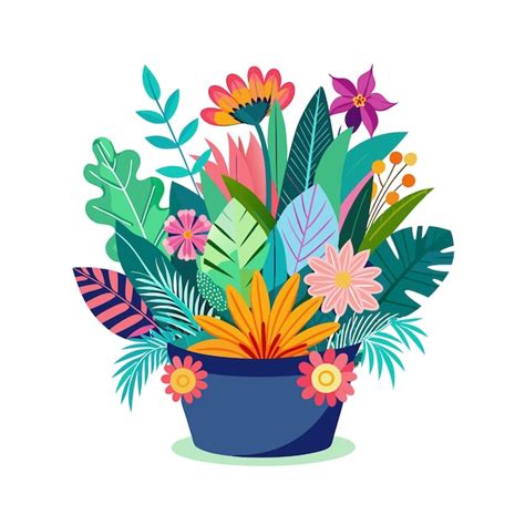 Иллюстрация вектора комнатного растения в горшке Премиум Ai сгенерированный вектор