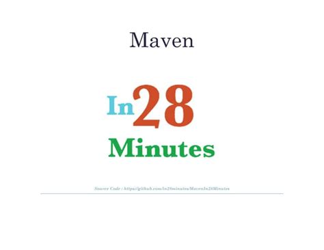 Maven Tutorial For Beginners Pdf Web Development Internet
