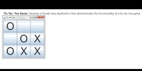 Solved Tic Tac Toe Game Develop A Simple Java Application