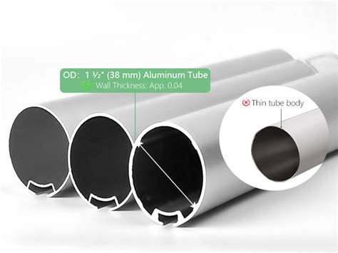 Roller Shade Tube 1 5 38mm With 39 Inch 1 Meter For Window Shade Replacement