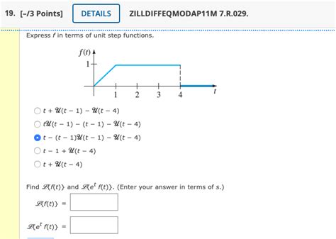 Solved Points DETAILS ZILLDIFFEQMODAP M R Chegg Com