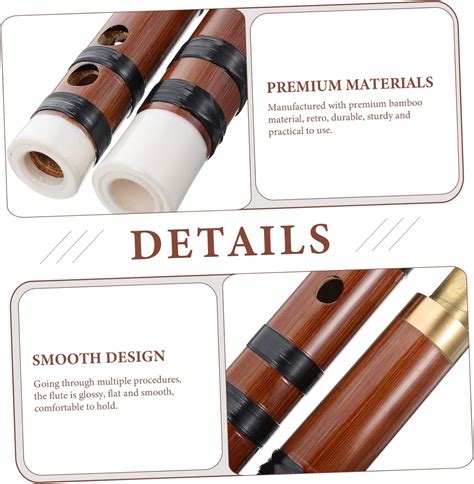 Eringogo 4 Conjuntos De Flauta De Bambú Instrumentos Musicales Para