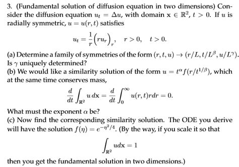 Fundamental Solution Of Diffusion Equation In Two