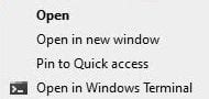 How To Remove Open In Windows Terminal From The Context Menu Solved Windows Forums
