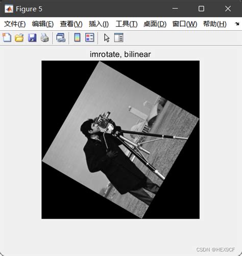 【数字图像处理 matlab】使用 imrotate 函数实现图片旋转，并设置插值方法（最近邻插值、双线性插值和双三次插值） matlab