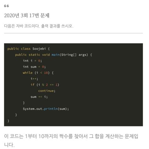 정보처리기사 실기 2020년 3회 4회 기출 코드 해설 C언어 Java Python
