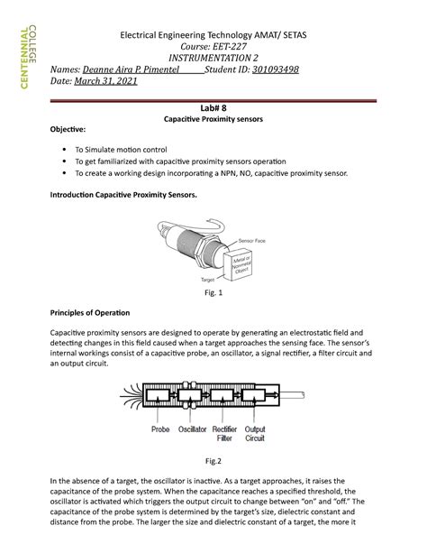 EET227 Lab 8 Lab Report Electrical Engineering Technology AMAT SETAS Course EET Studocu