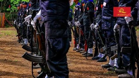 သရက်ချောင်းမြို့နယ် စော်ဖျားကျေးရွာတွင် တပ်စွဲထားသည့် စစ်ကောင်စီတပ်စခန်းကို Pdf များ စီးနင်း