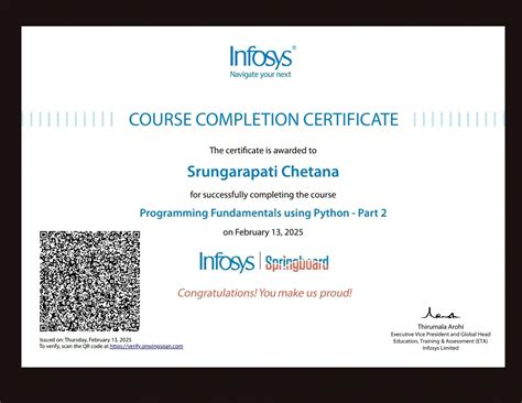 python programming infosysspringboard learning growth coding