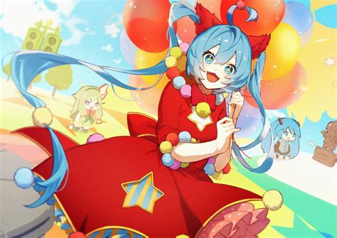 Hatsune Miku Kusanagi Nene And Wonderlands X Showtime Miku Vocaloid