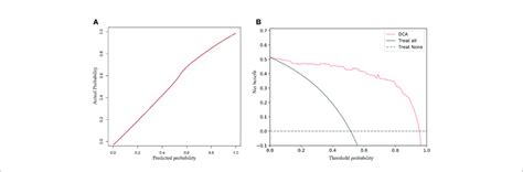 Calibration Curves And Decision Curve Analysis Dca Of The Nomogram Download Scientific