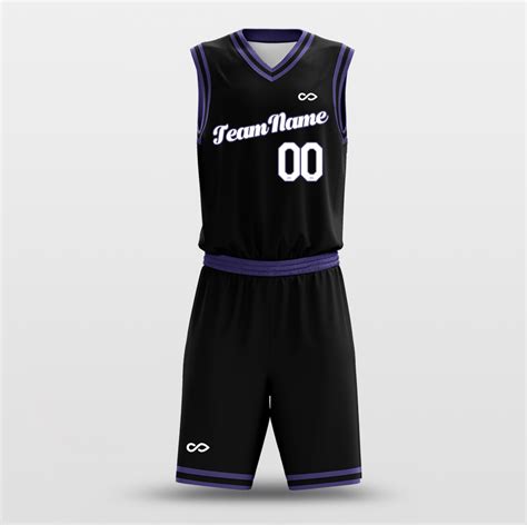 Black Purple Custom Basketball Jersey Design For Team Cikers Europe