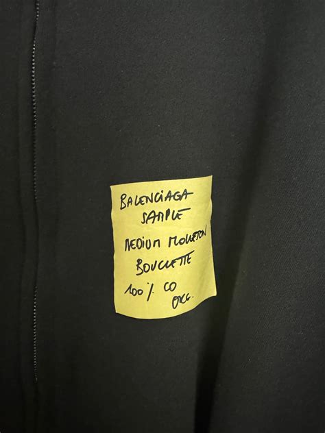 발렌시아가 포스트잇 스티키노트 후드 집업 M 후루츠패밀리