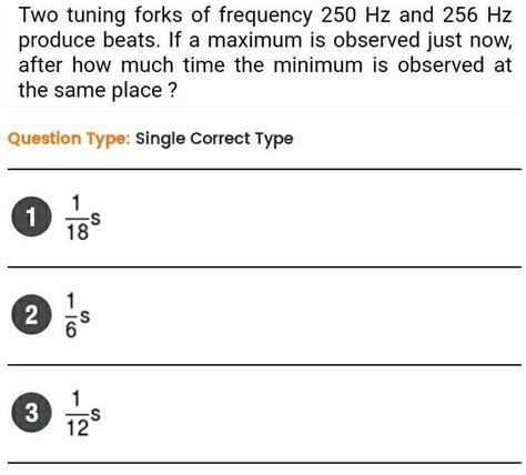 [answered] Two Tuning Forks Of Frequency 250 Hz And 256 Hz Produce Kunduz