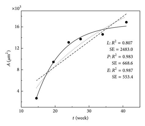 The Linear L Dotted Line Power P Dashed Line And Exponential